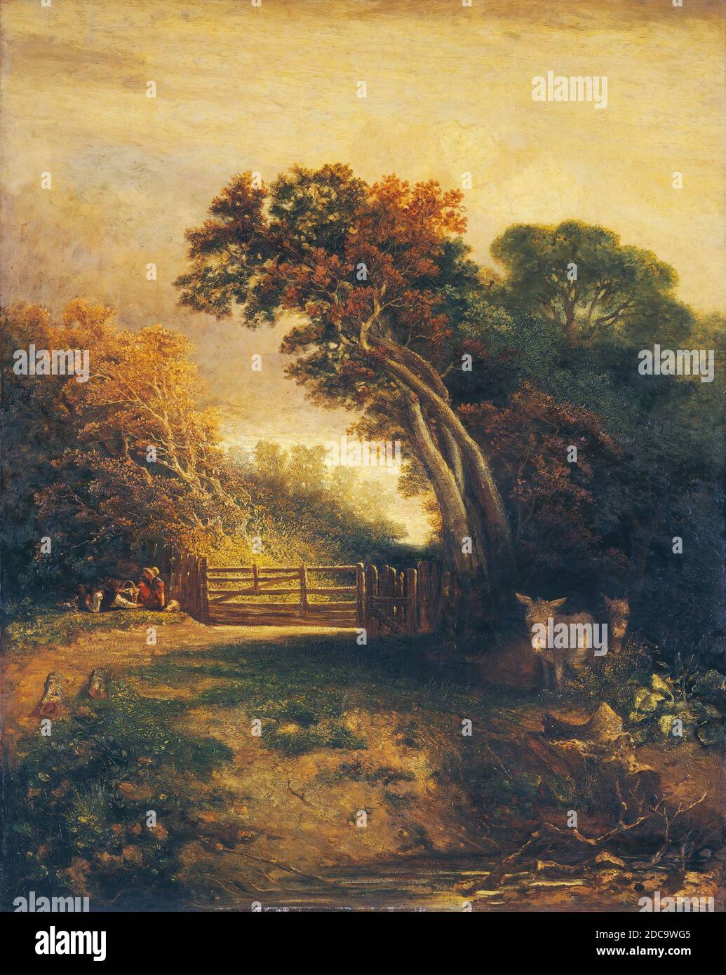 Joseph Paul, (painter), British, 1804 - 1887, Landscape with Picnickers ...