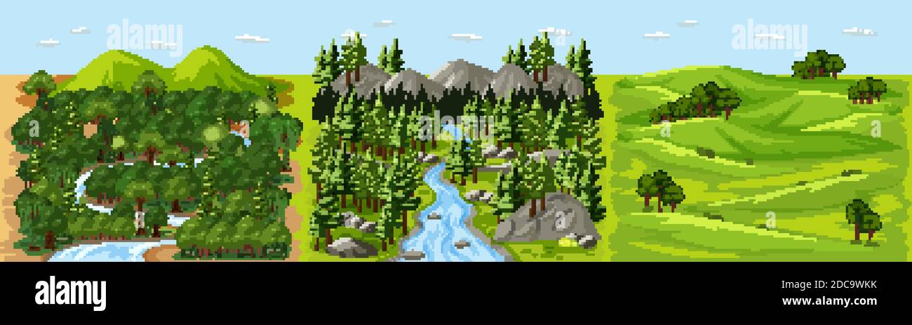 Grasses in water Stock Vector Images - Alamy