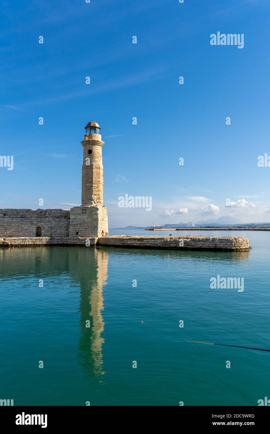 The old Venetian Harbor of Rethymno (also Rethimno, Rethymnon, and ...