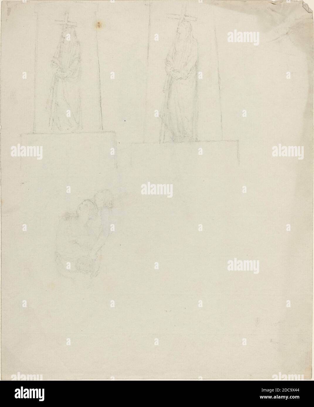 John Flaxman, (artist), British, 1755 - 1826, Designs for a Monument ...