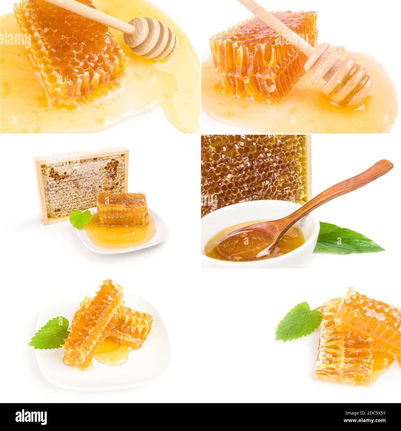 Collection of Honey isolated on a white background cutout Stock Photo ...