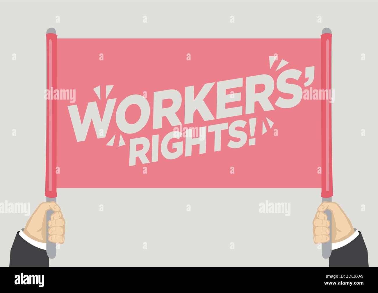 Labour rights protest Stock Vector Images - Alamy
