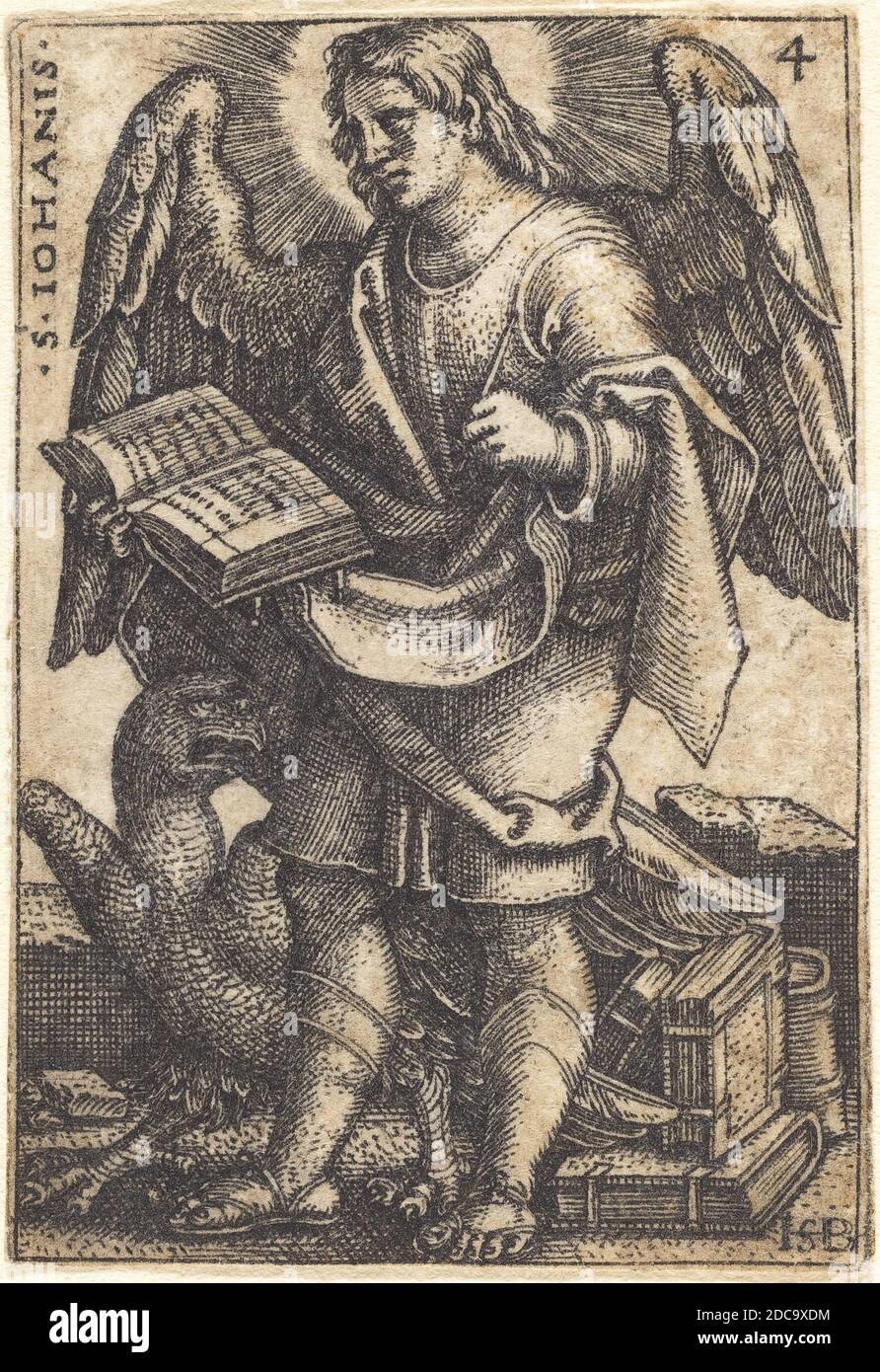 Sebald Beham, (artist), German, 1500 - 1550, John, The Four Evangelists ...