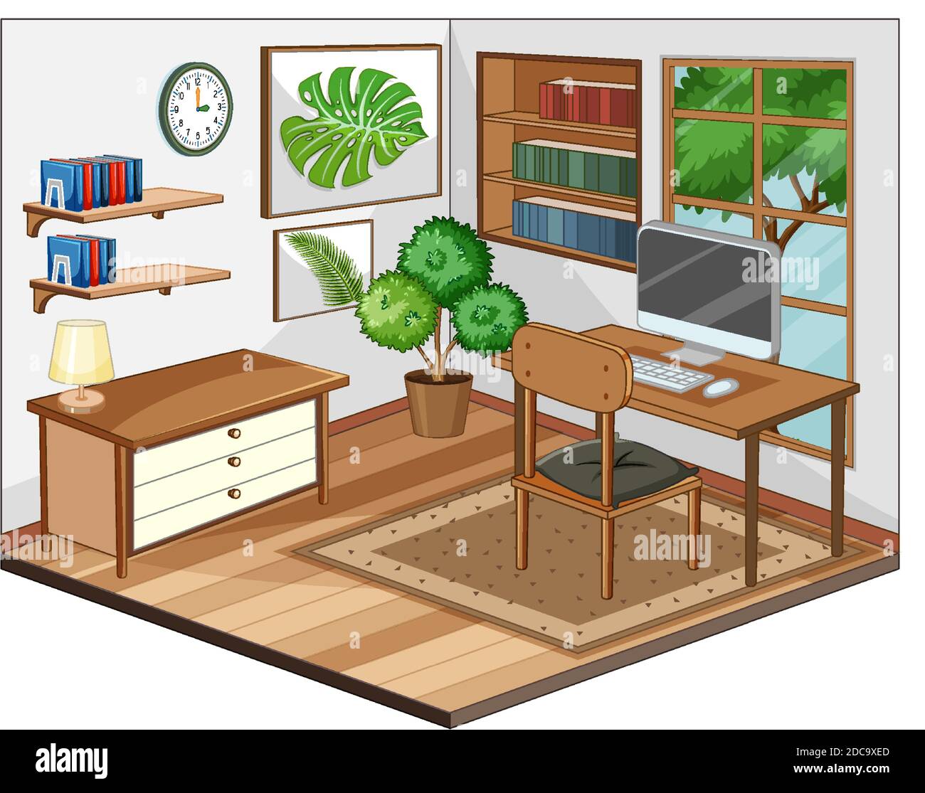 Workplace amenities Stock Vector Images - Alamy