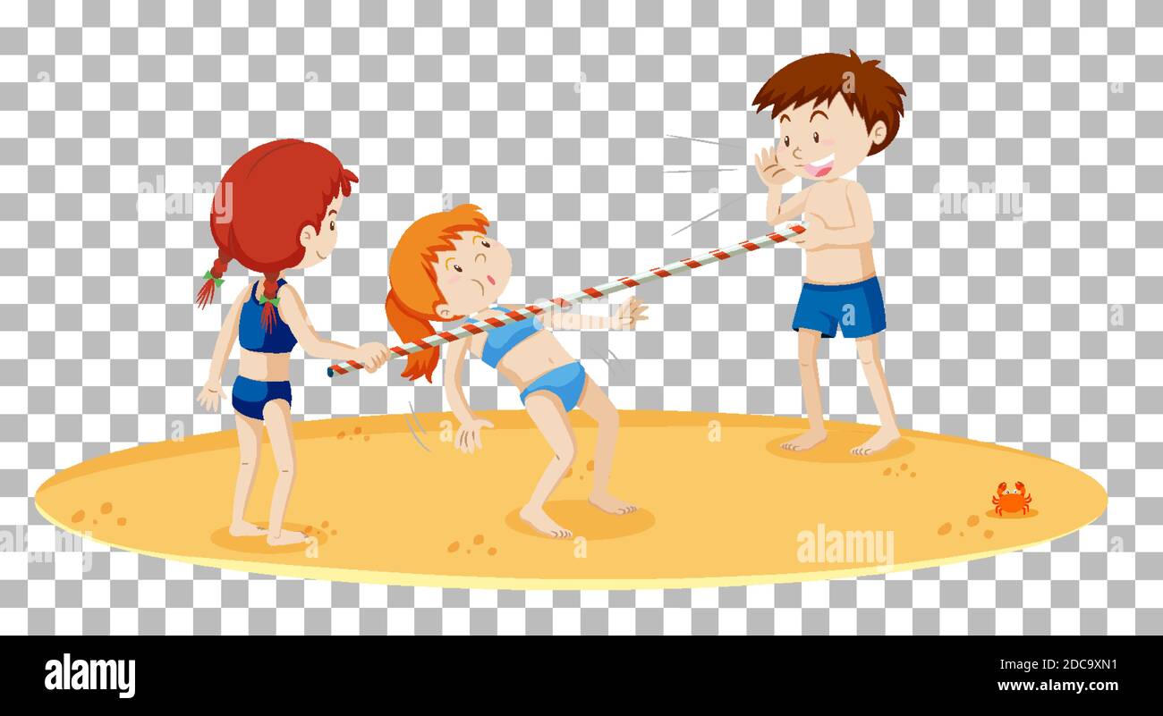 Limbo dancing at the beach illustration Stock Vector Image & Art - Alamy