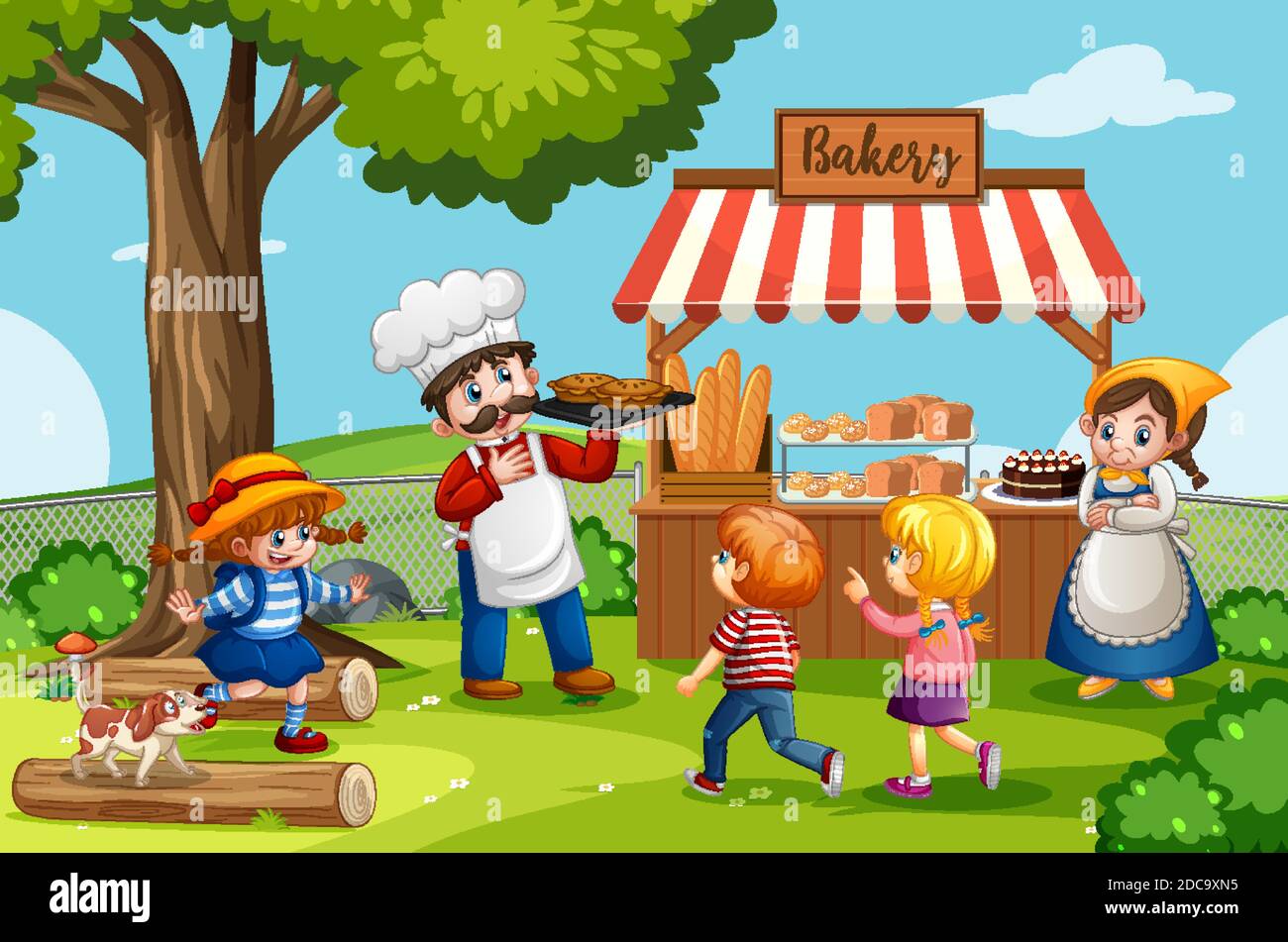 Bakery shop signs bread Stock Vector Images - Alamy