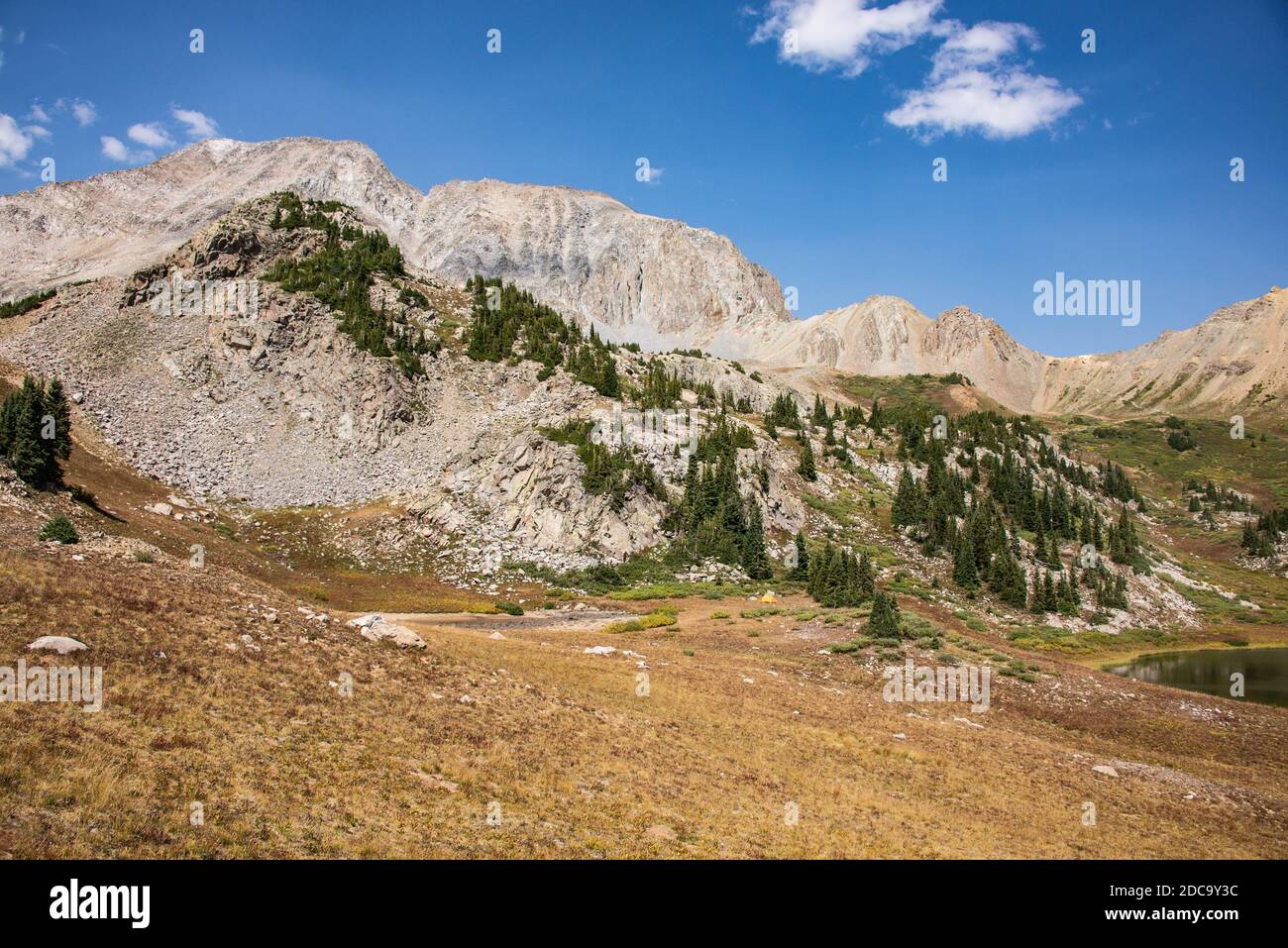 View of the route to Trailrider Pass on the Maroon Bells Loop, Aspen ...