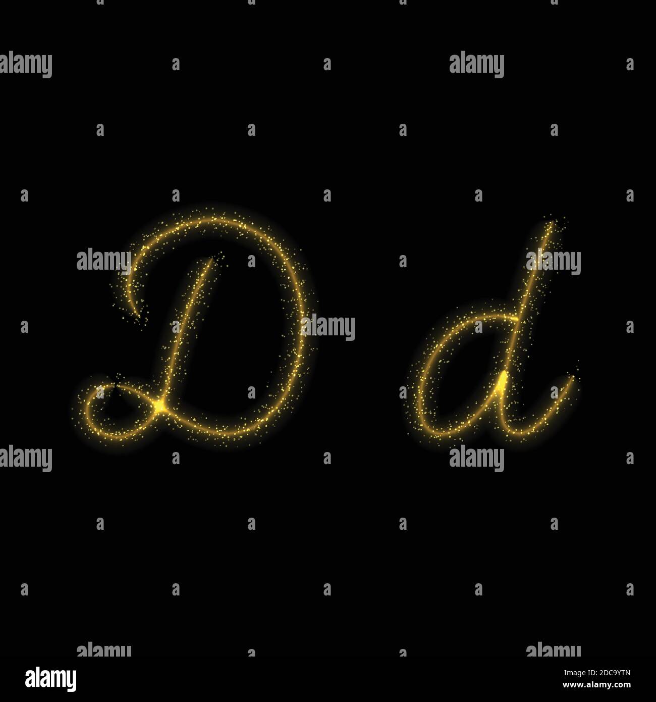 Illuminated letter d hi-res stock photography and images - Alamy