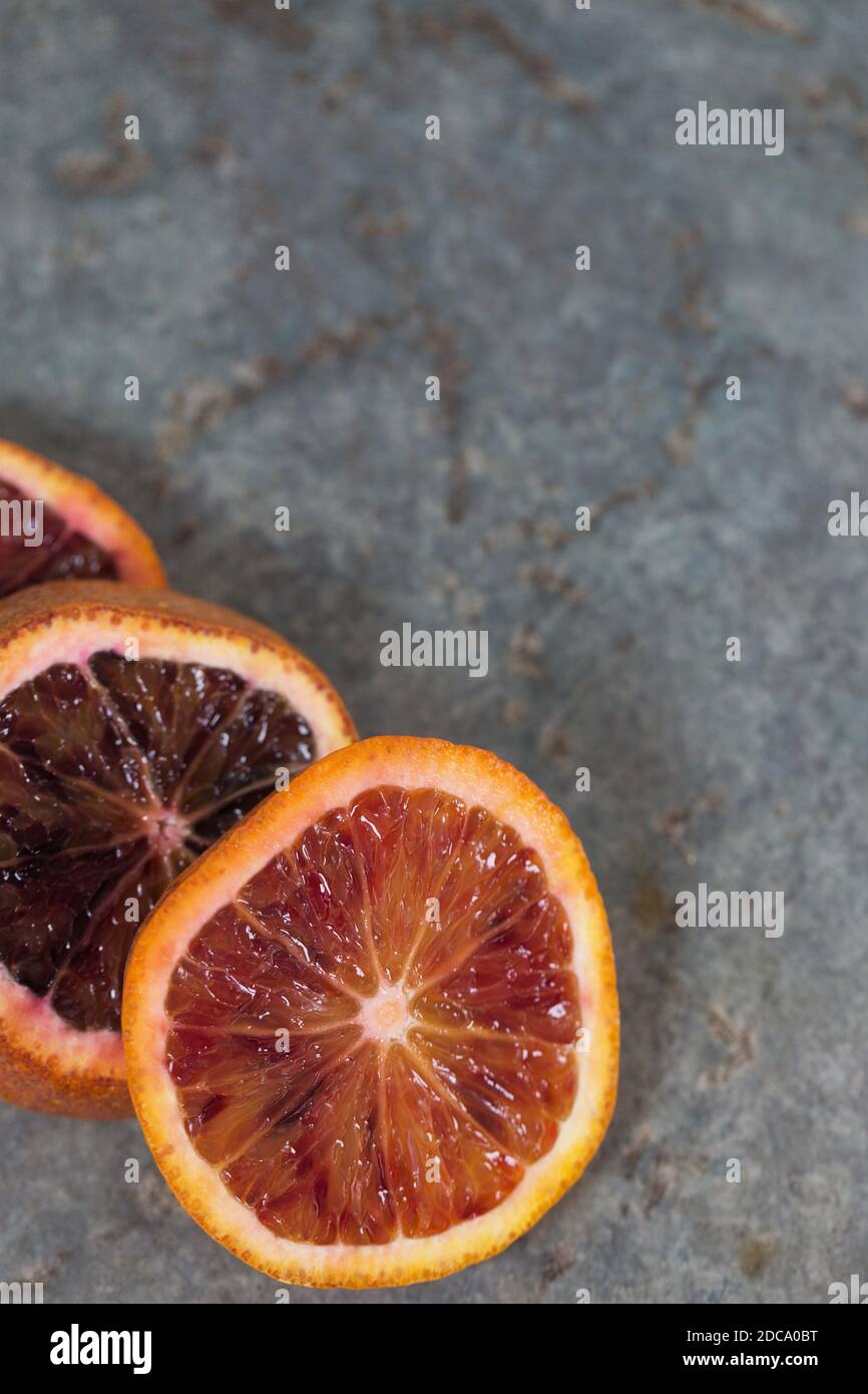 Sliced blood orange fruit hi-res stock photography and images - Alamy