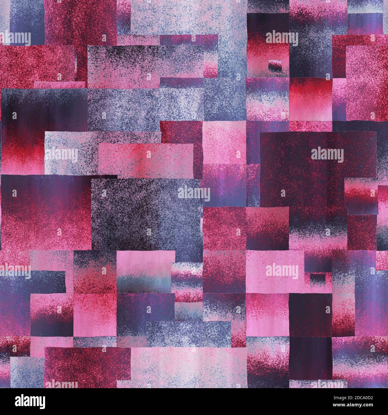 Seamless rectangle geo tile mosaic pattern swatch Stock Photo - Alamy