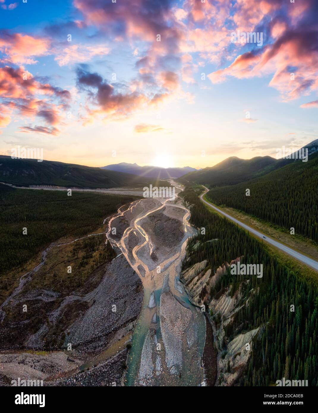 Canadian rockies aerial hi-res stock photography and images - Alamy