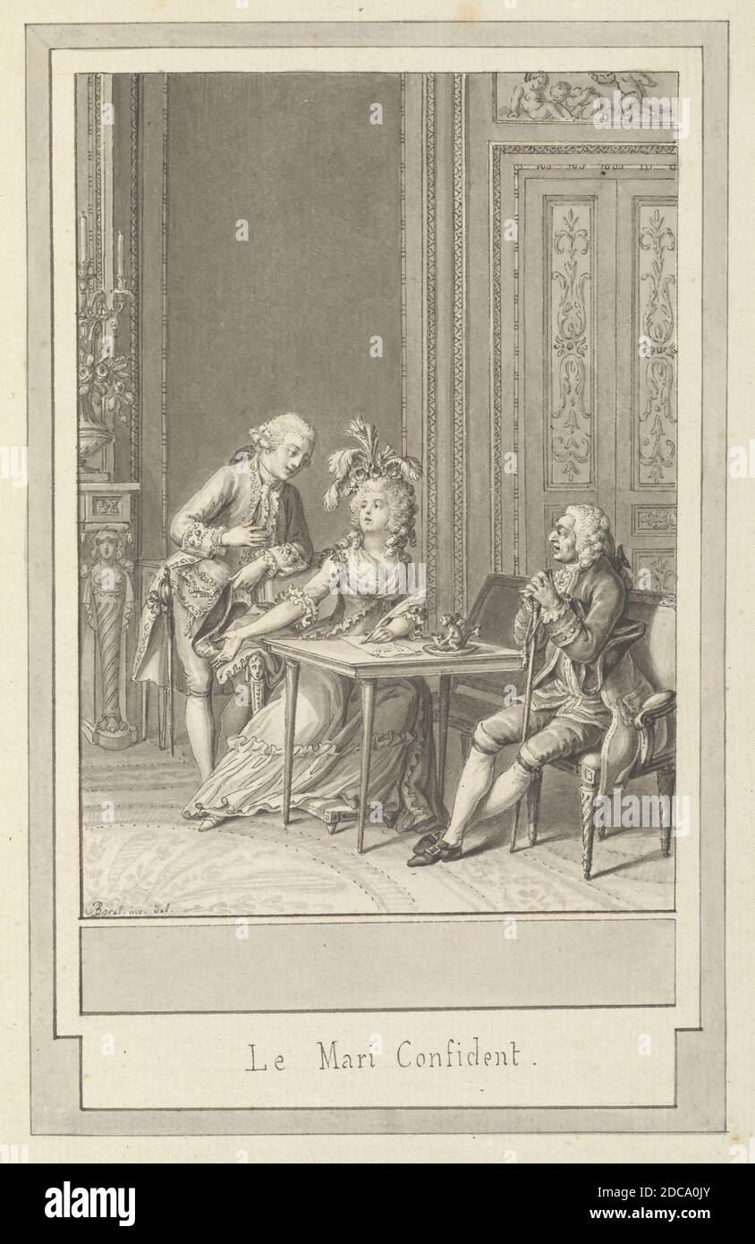 Antoine Borel, (artist), French, 1743 - 1810 or after, Le mari ...