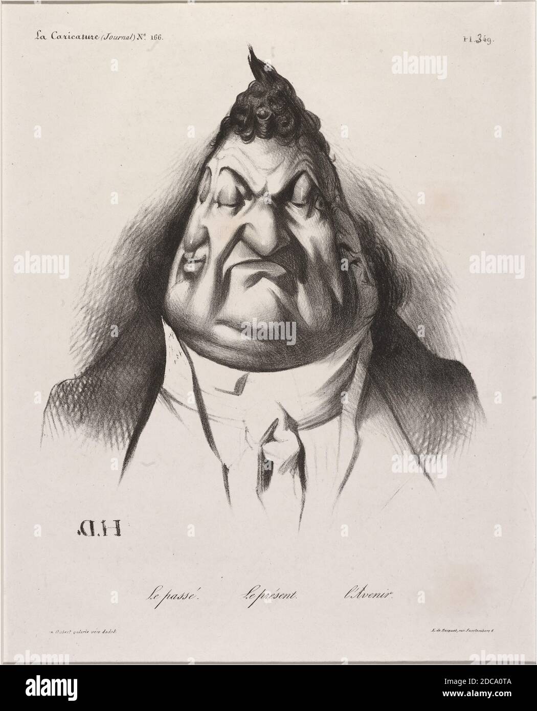 Honoré Daumier, (artist), French, 1808 - 1879, Le passé - Le présent ...