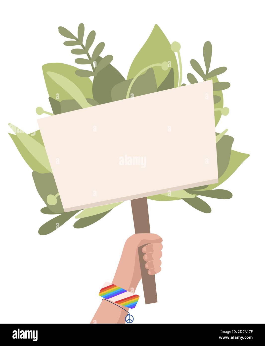 Pacifist manifestation Stock Vector Images - Alamy