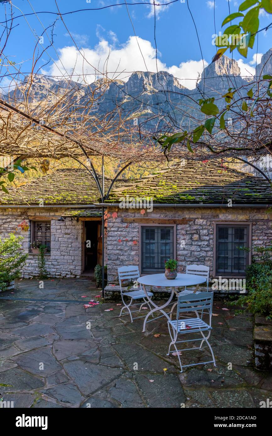 view of traditional architecture with stone buildings and background ...