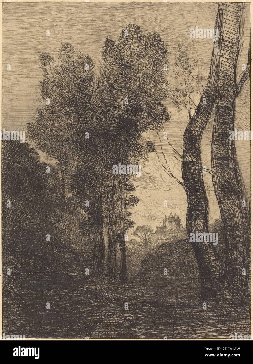 Jean-Baptiste-Camille Corot, (artist), French, 1796 - 1875, Environs of ...