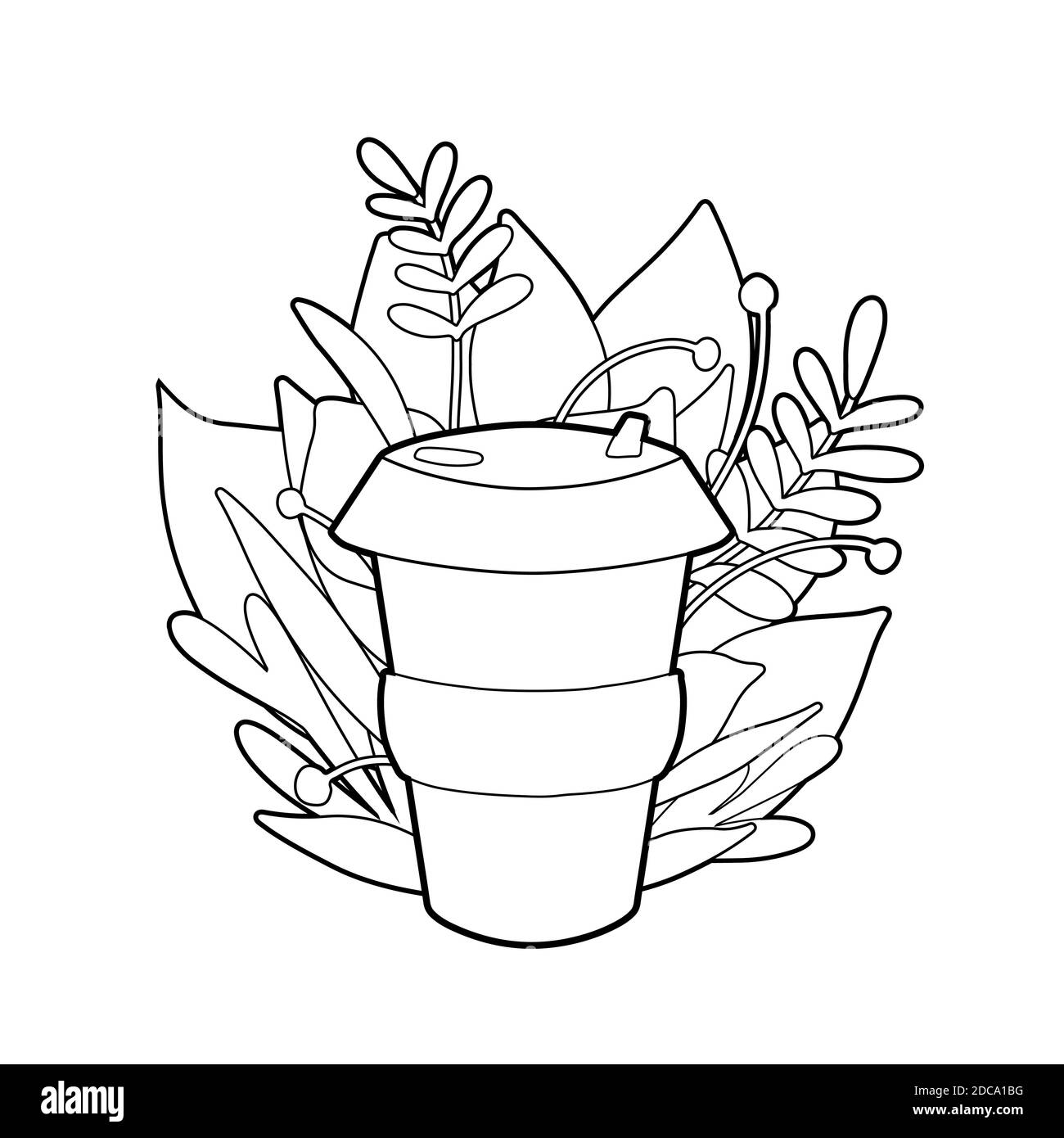 Black bamboo container Stock Vector Images - Alamy