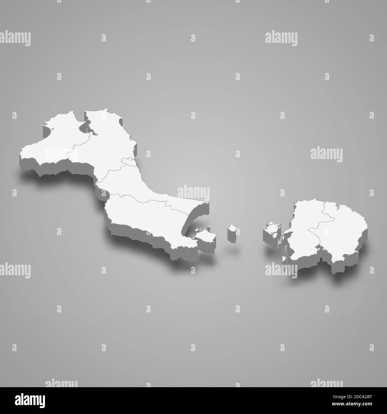 Bangka belitung map vector Black and White Stock Photos & Images - Alamy