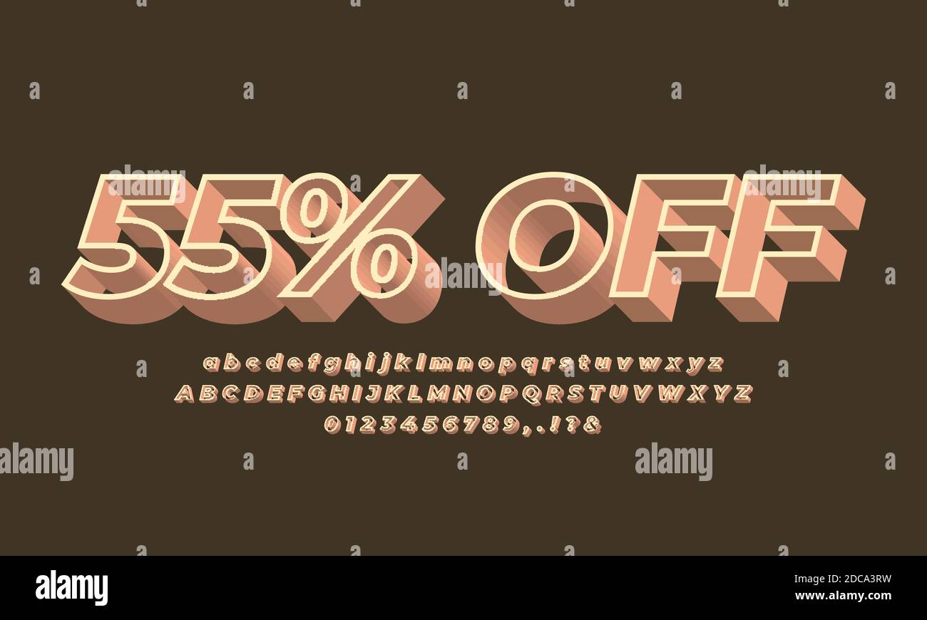 3d number 55 Stock Vector Images - Alamy