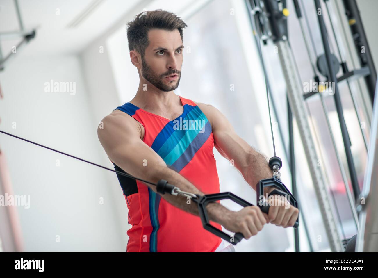 Concentrated sporty man in hi-res stock photography and images - Alamy