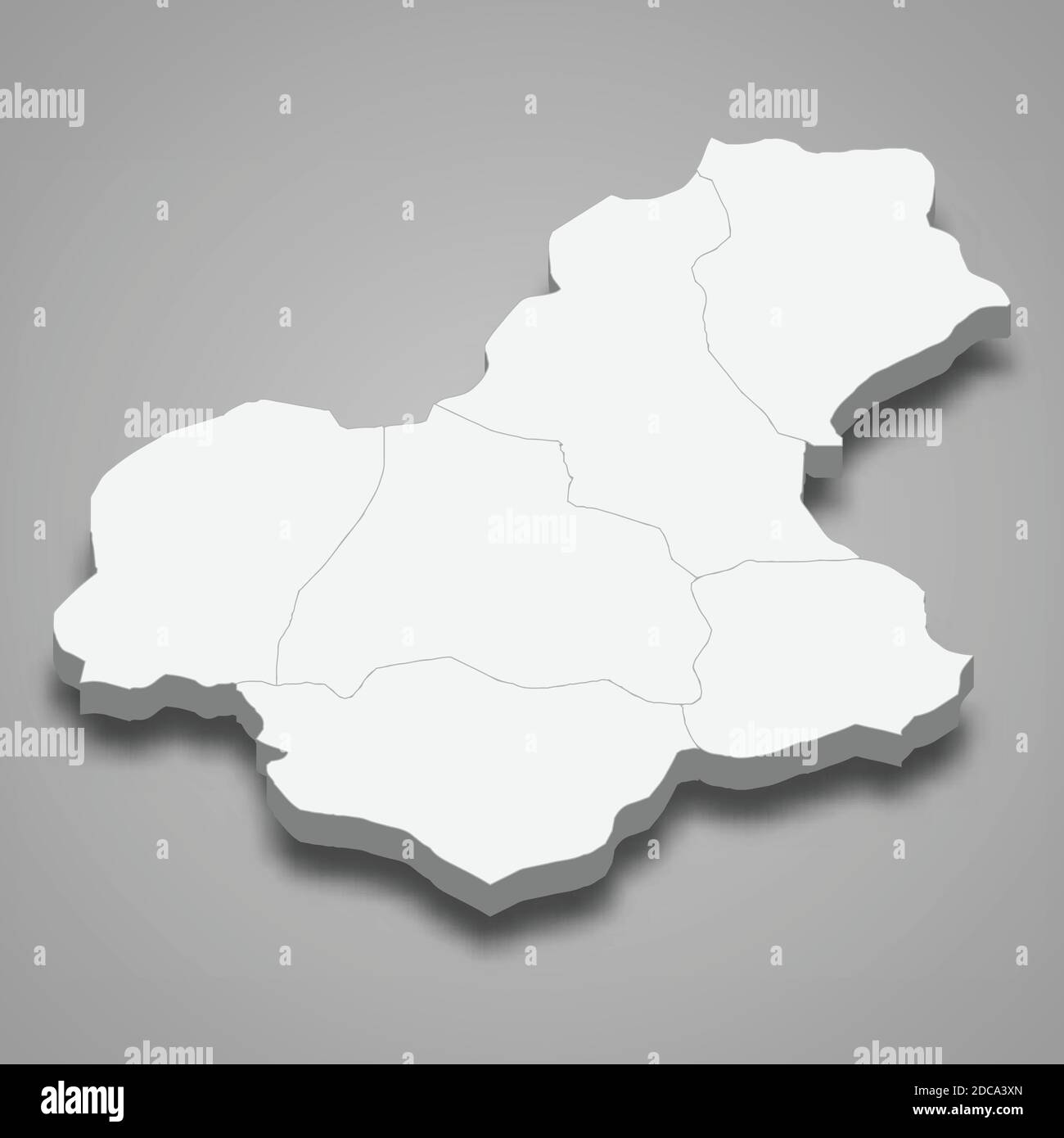 3d isometric map of Karabuk is a province of Turkey, vector ...