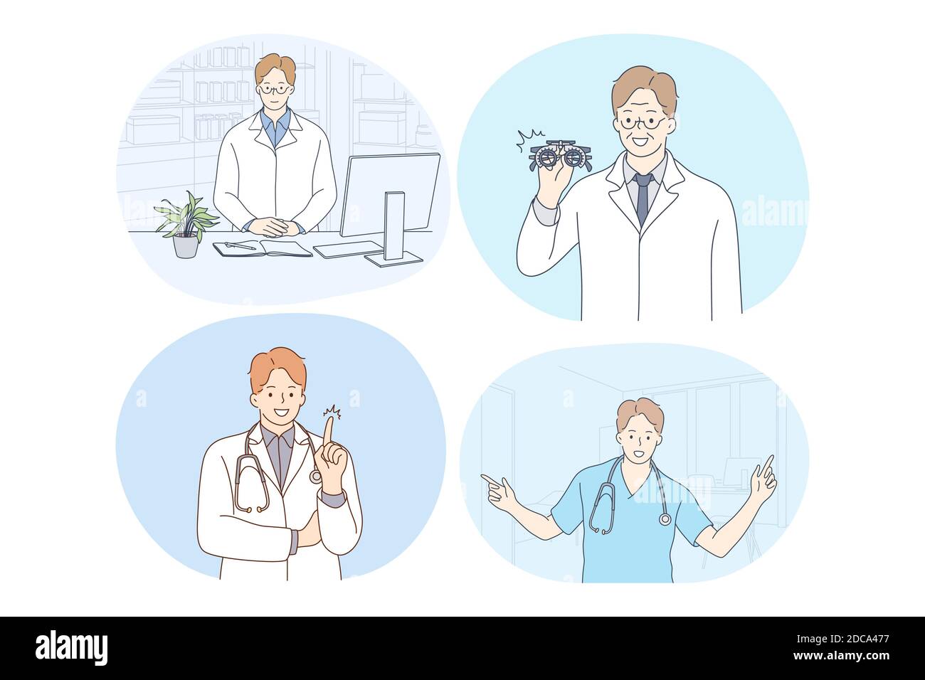Doctor, medicine, healthcare, therapist, medicare, clinic concept ...