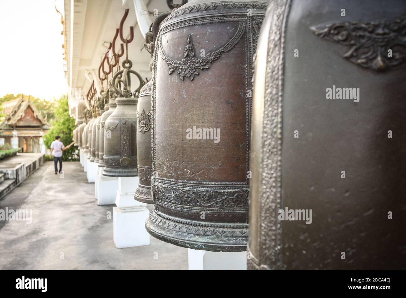 Many bells in the temple Stock Photo - Alamy