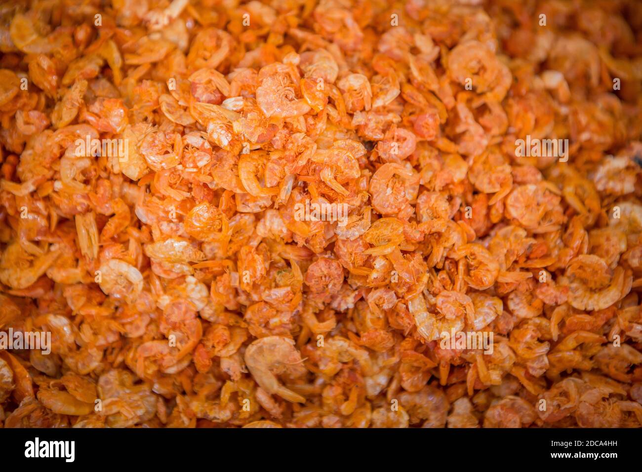 Close up dried shrimp texture background Stock Photo - Alamy