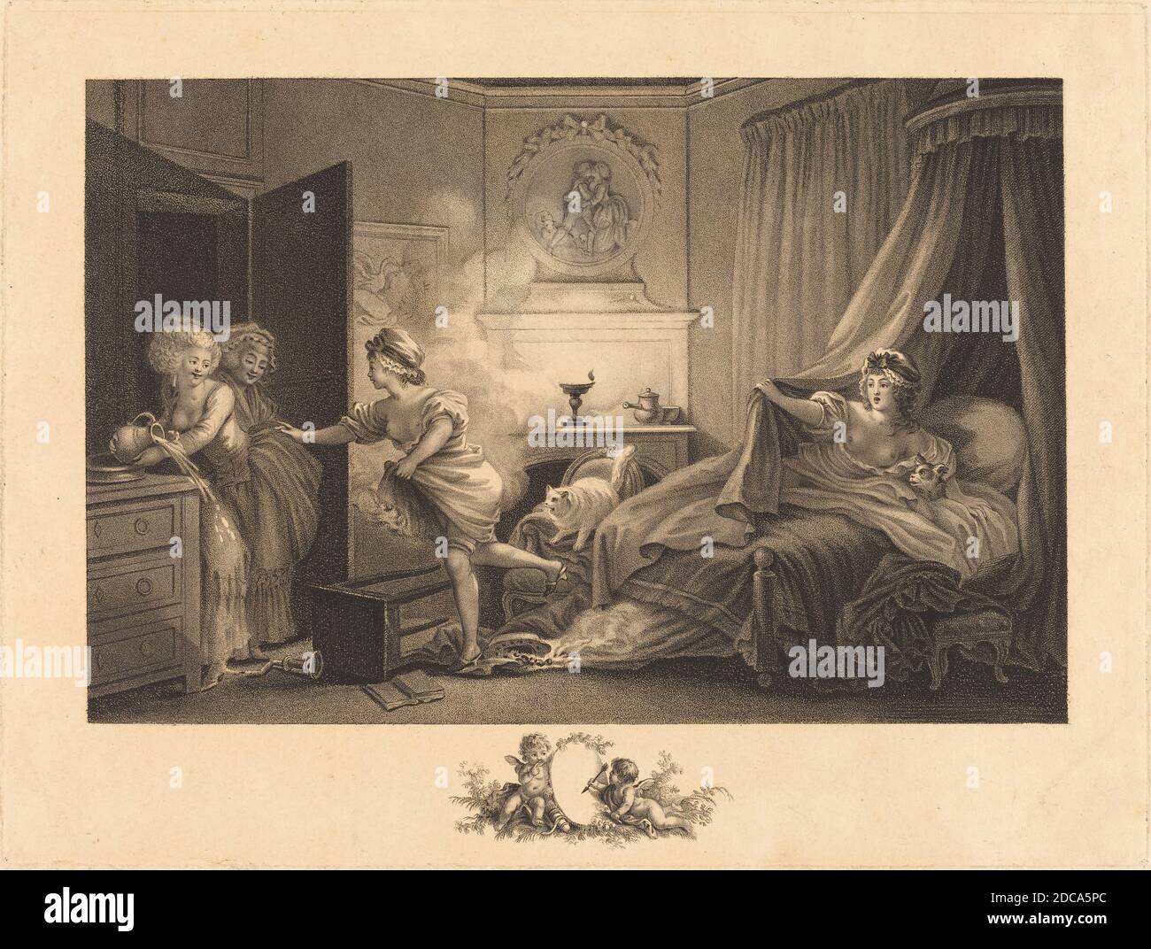Auguste claude simon legrand after jean honore fragonard hi-res stock ...