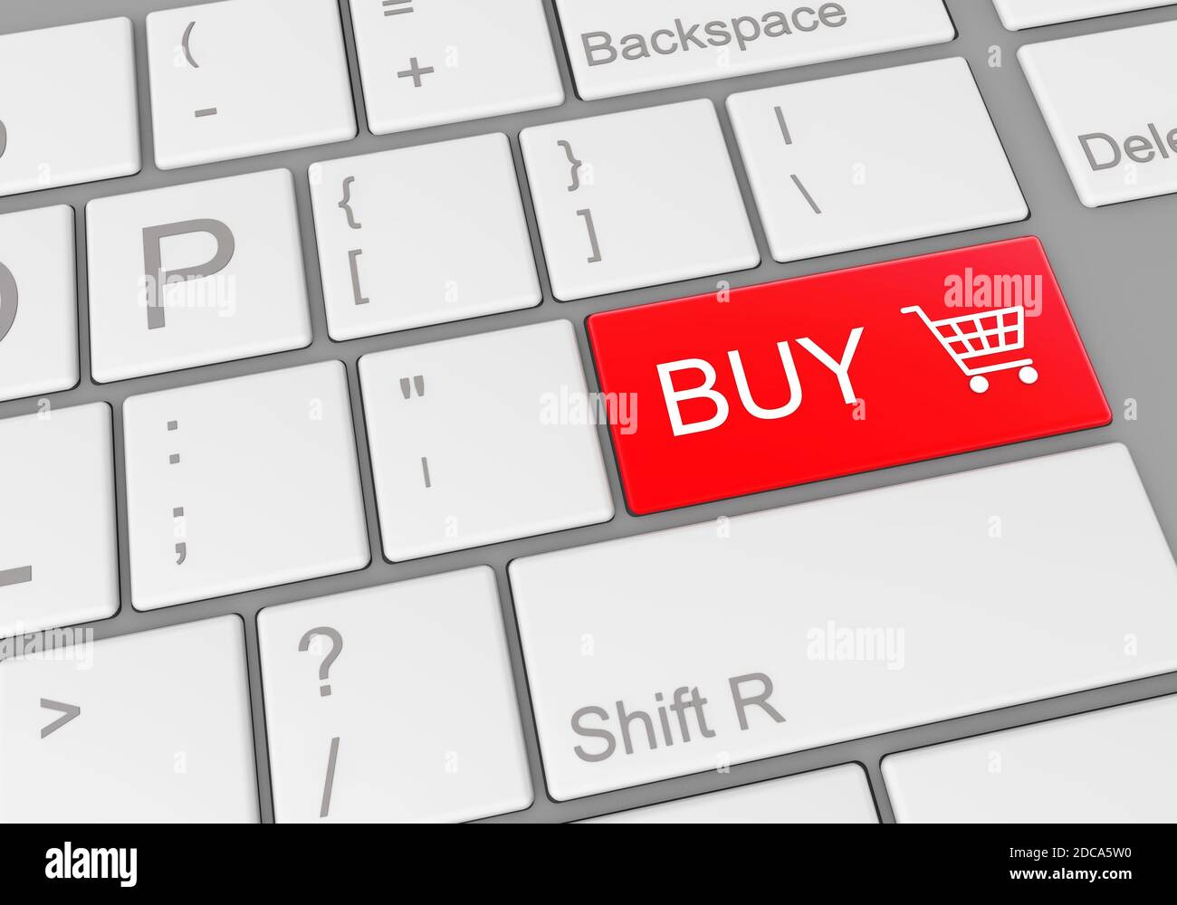 A special "buy" button on a laptop keyboard Stock Photo - Alamy