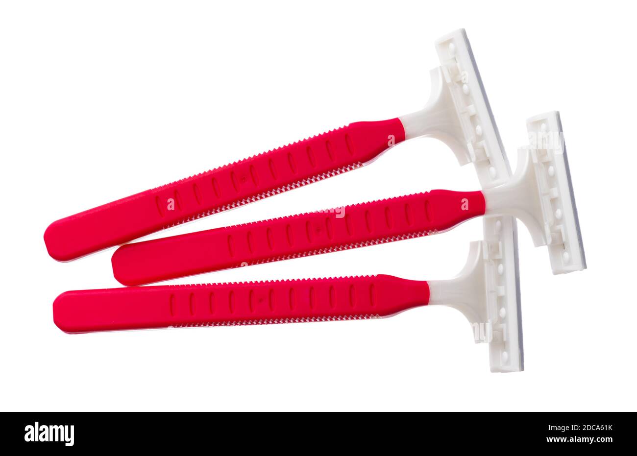 Set of disposable shaver razors isolated on white background Stock ...