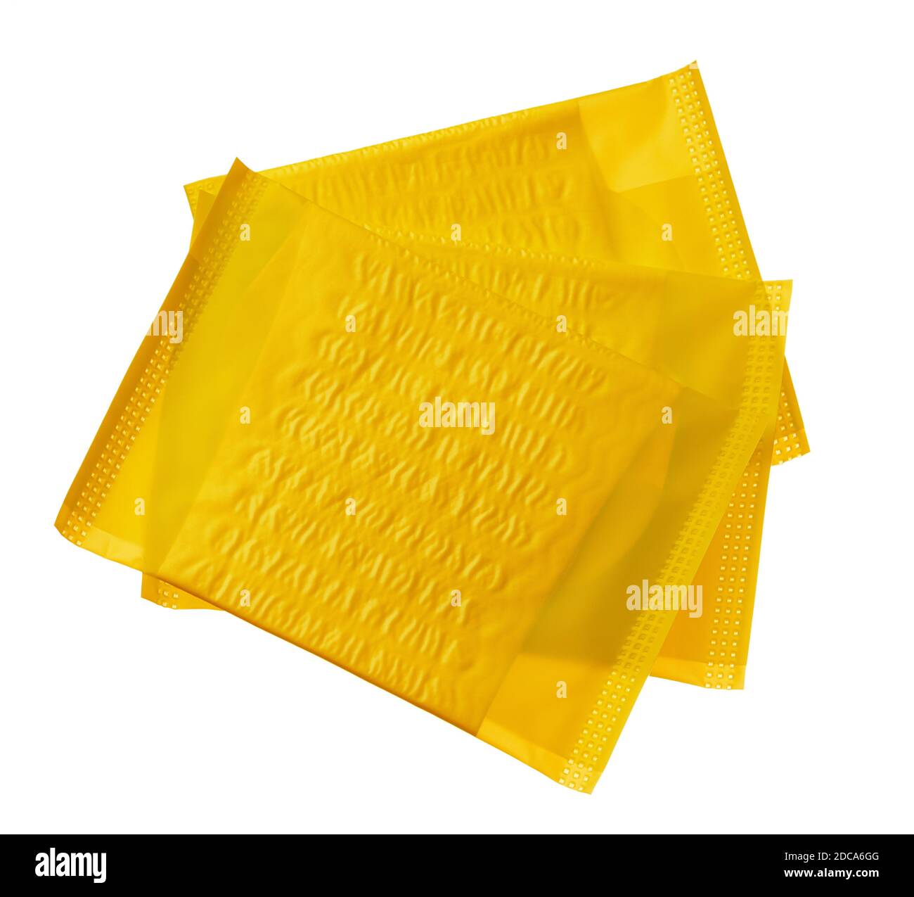 Packed female medical pad isolated on white background Stock Photo - Alamy