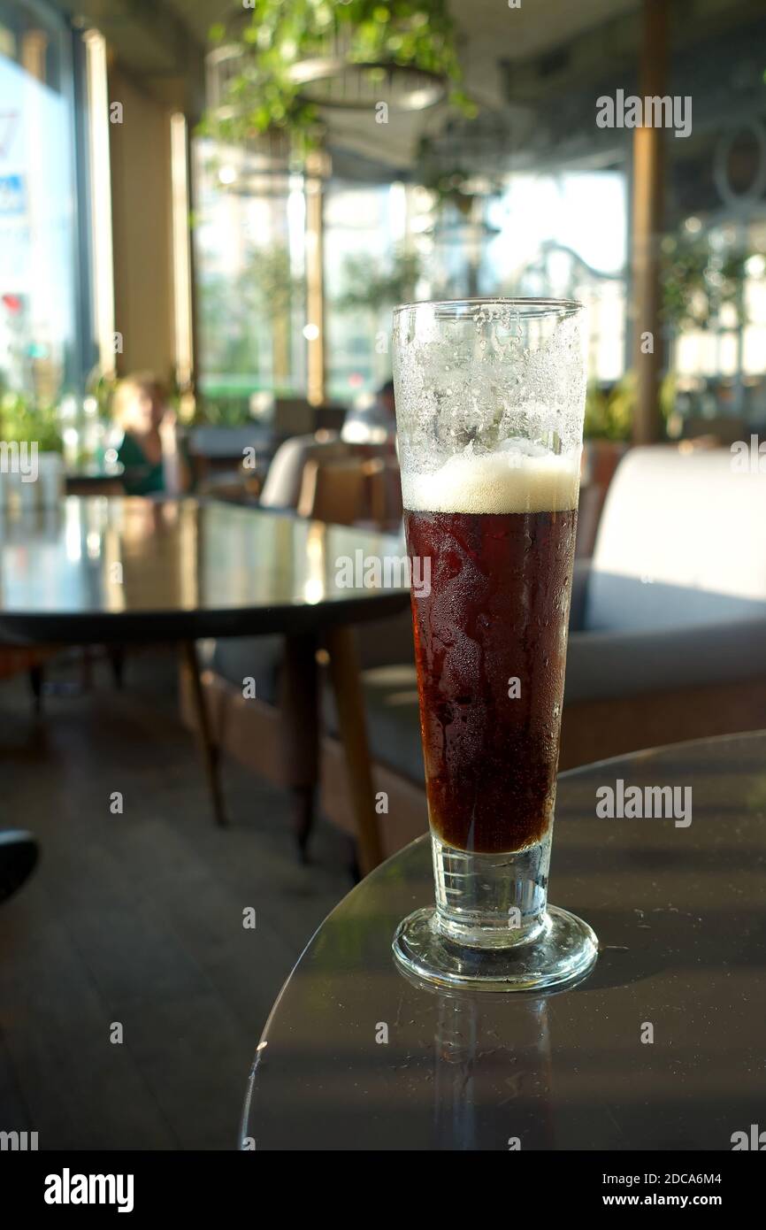 Glass of Abbey Beer in the restaurant Stock Photo - Alamy