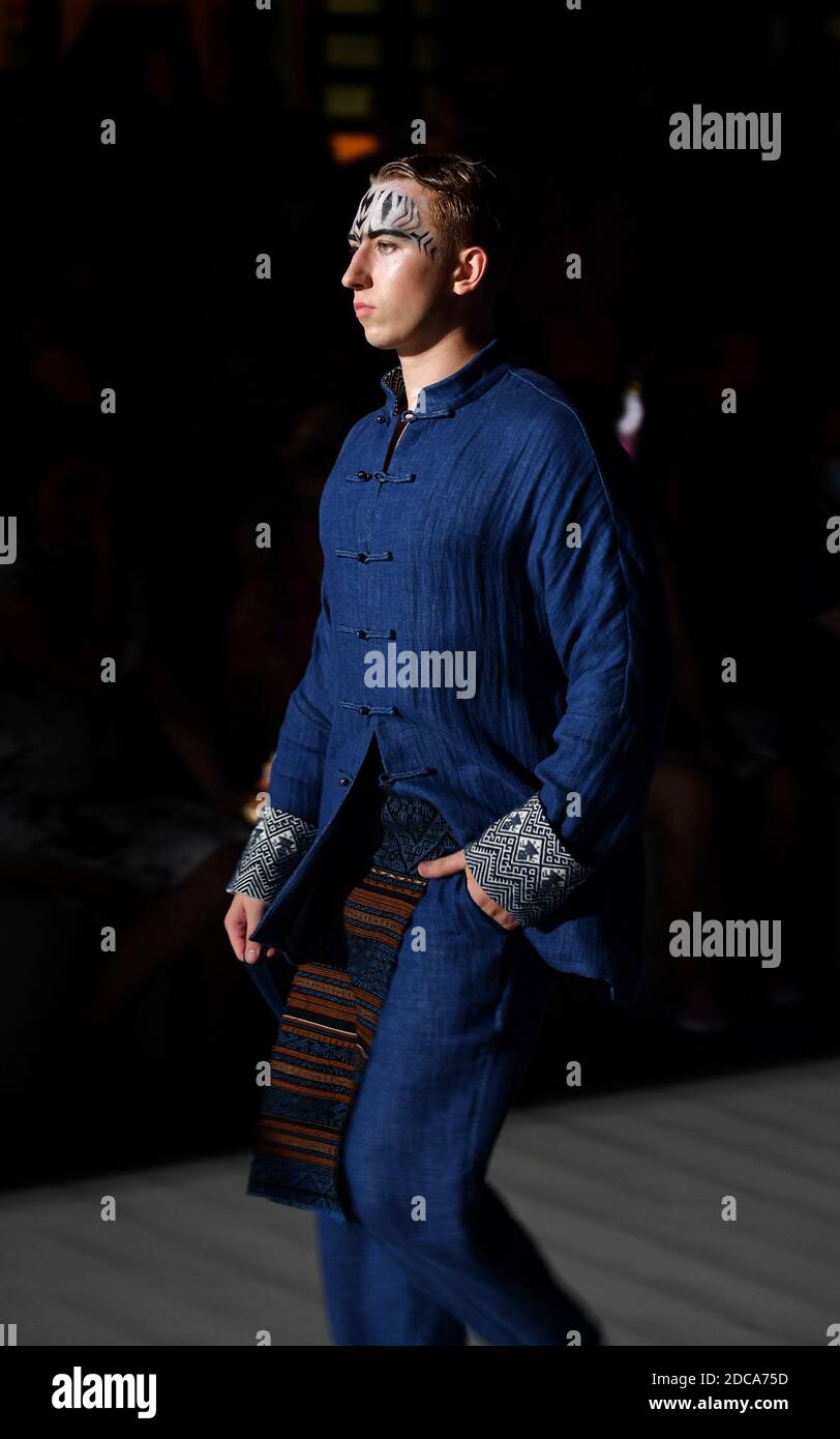 Haikou, China's Hainan Province. 19th Nov, 2020. A model presents ...