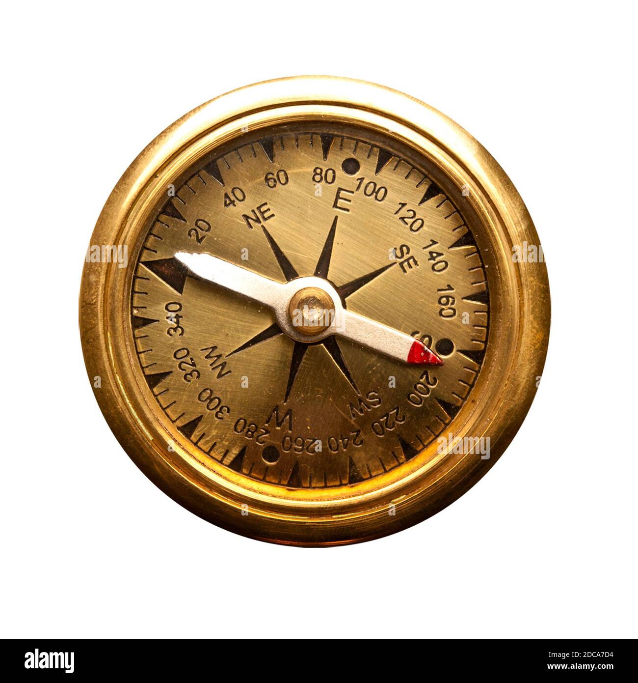 antique brass compass isolated Stock Photo - Alamy