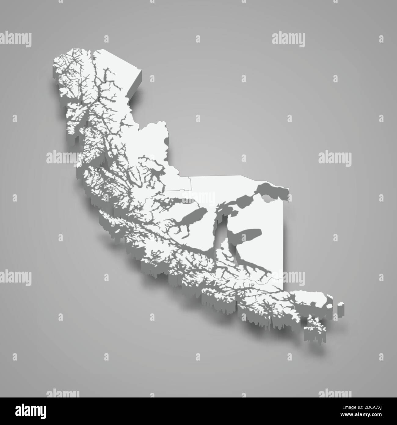 Magallanes chile map geography hi-res stock photography and images - Alamy