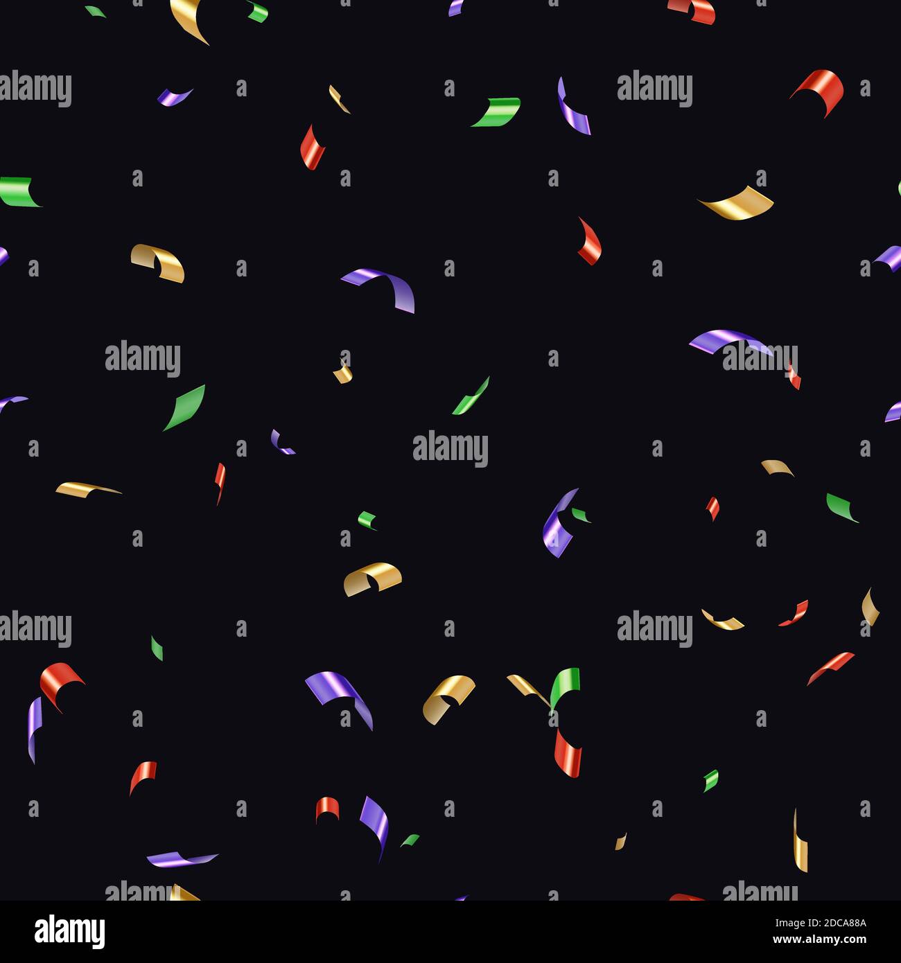 Bright tiny confetti falling on black Stock Vector Image & Art - Alamy