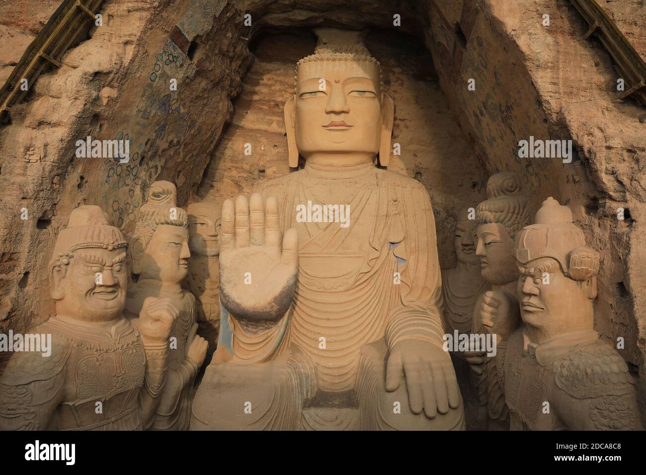 Wuwei. 19th Nov, 2020. Photo taken on Nov. 19, 2020 shows Grotto No. 13 ...