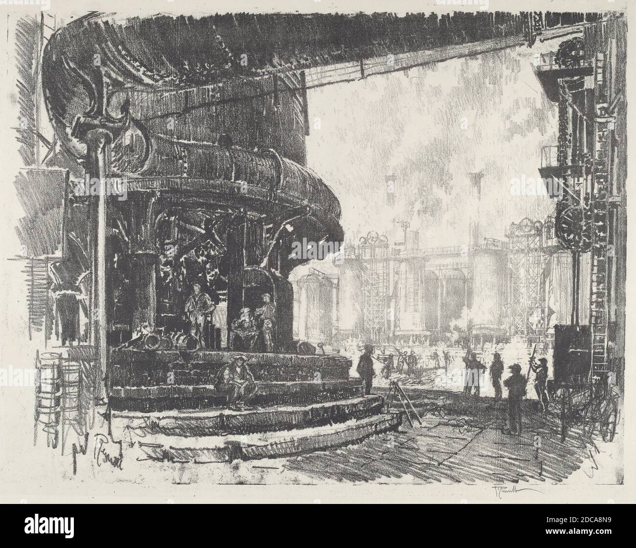 Joseph Pennell, (artist), American, 1857 - 1926, Making Pig-Iron ...