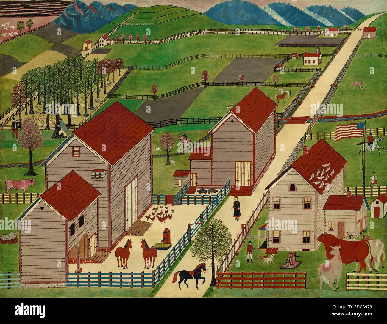 19th century american farm hi-res stock photography and images - Alamy