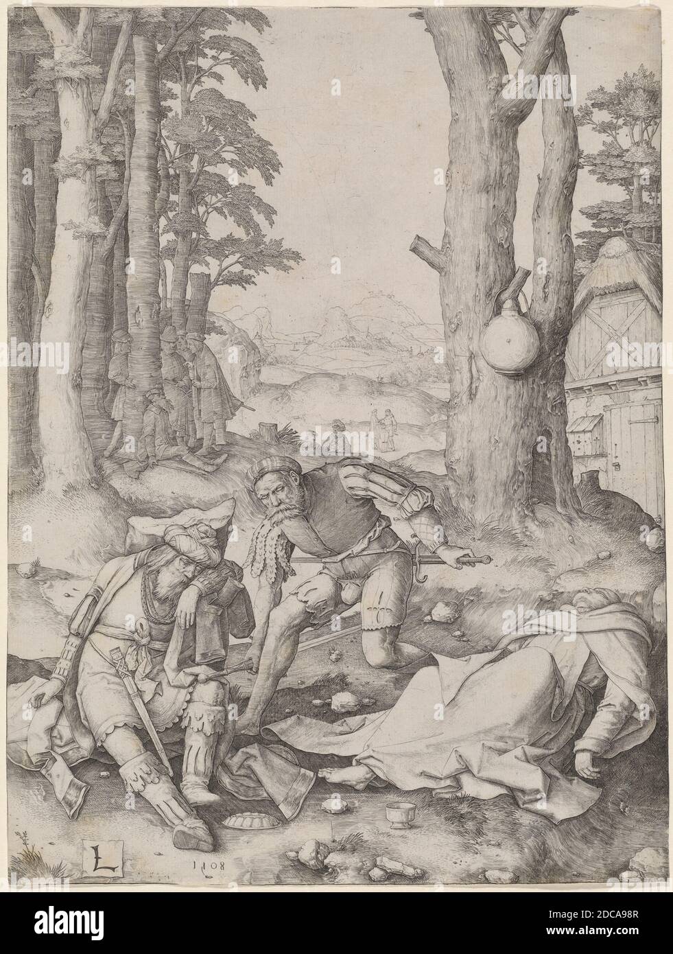 Monk engraving hi-res stock photography and images - Alamy