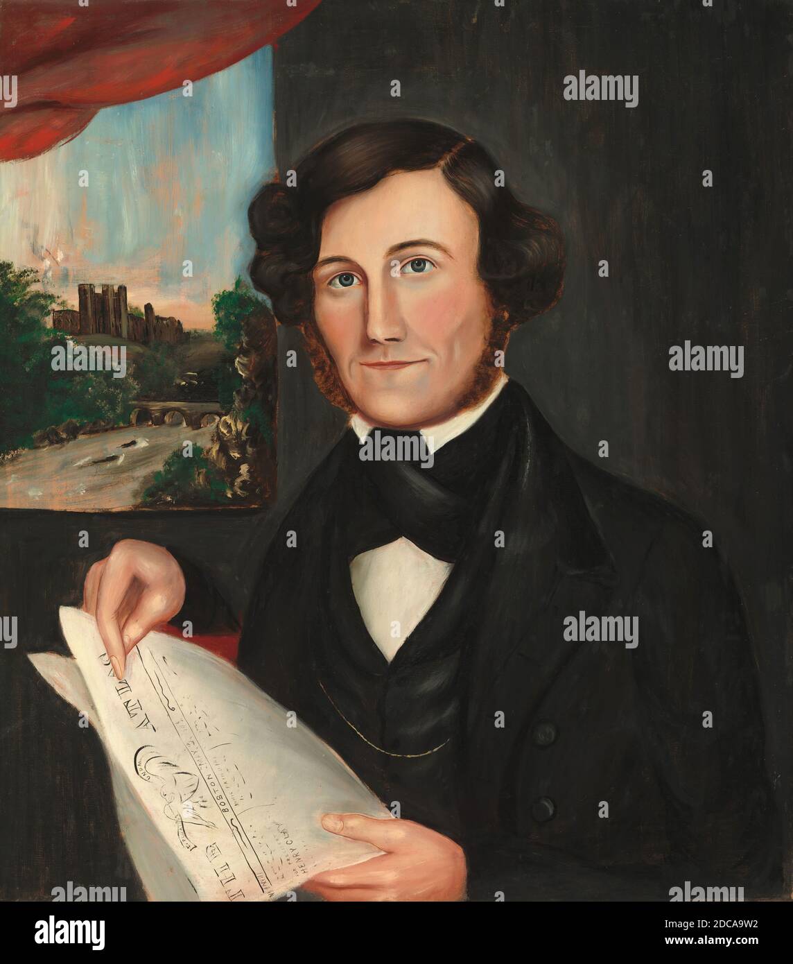 Man named hubbard reading boston atlas hi-res stock photography and ...