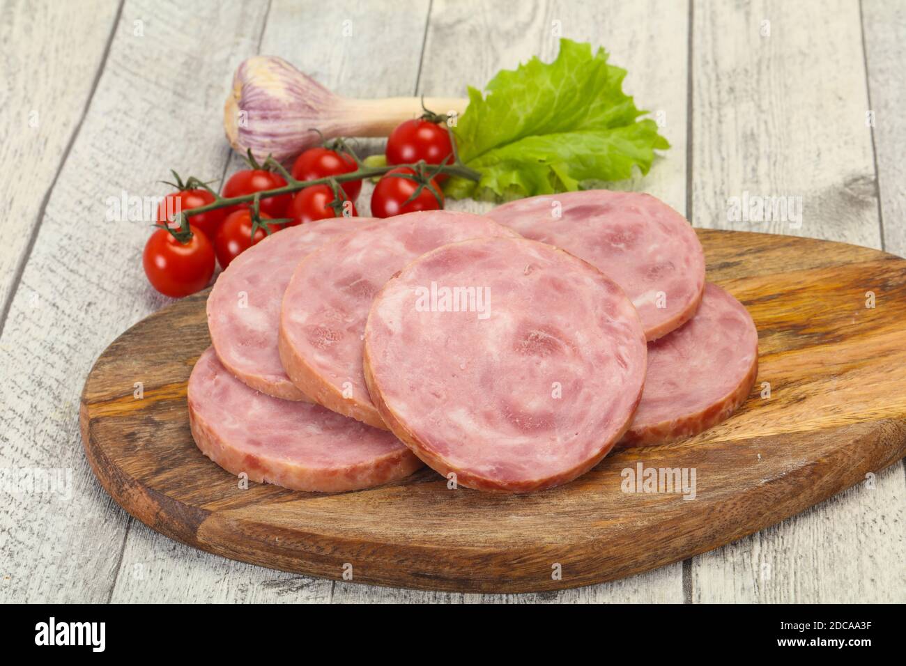 Natural ham made from pork meat Stock Photo - Alamy