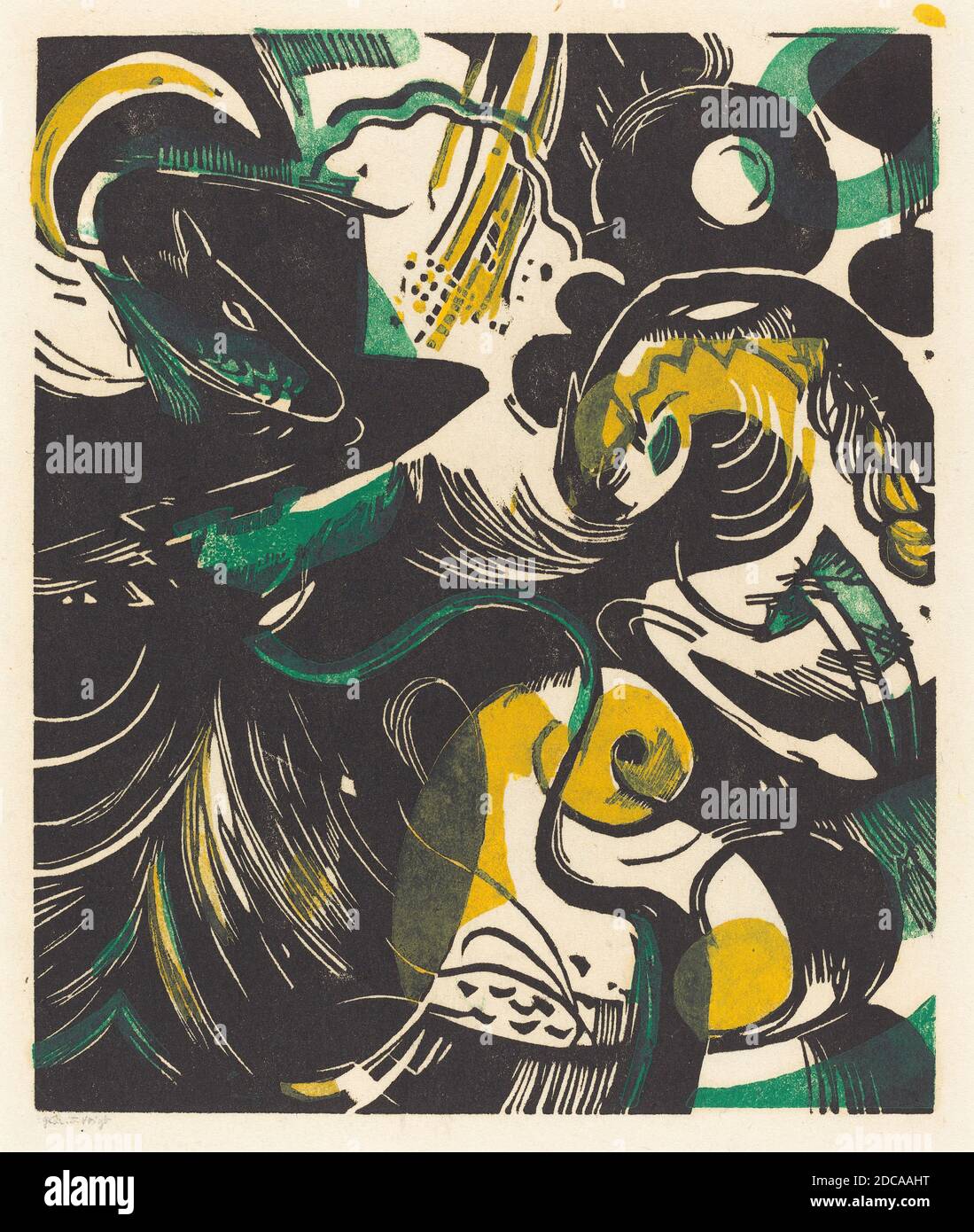 Franz Marc, (artist), German, 1880 - 1916, Genesis II ...