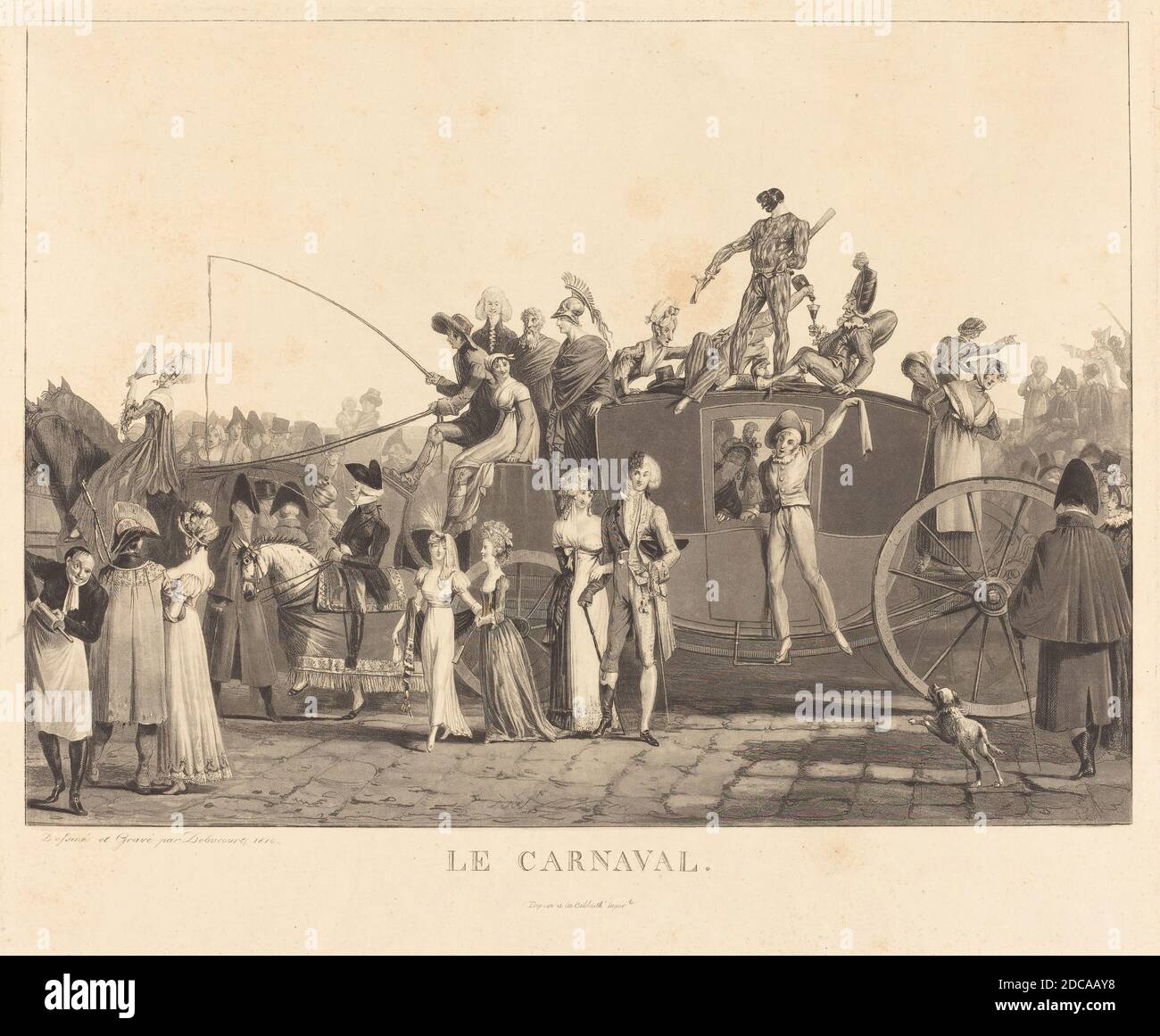 Philibert-Louis Debucourt, (artist), French, 1755 - 1832, Le Carnaval ...