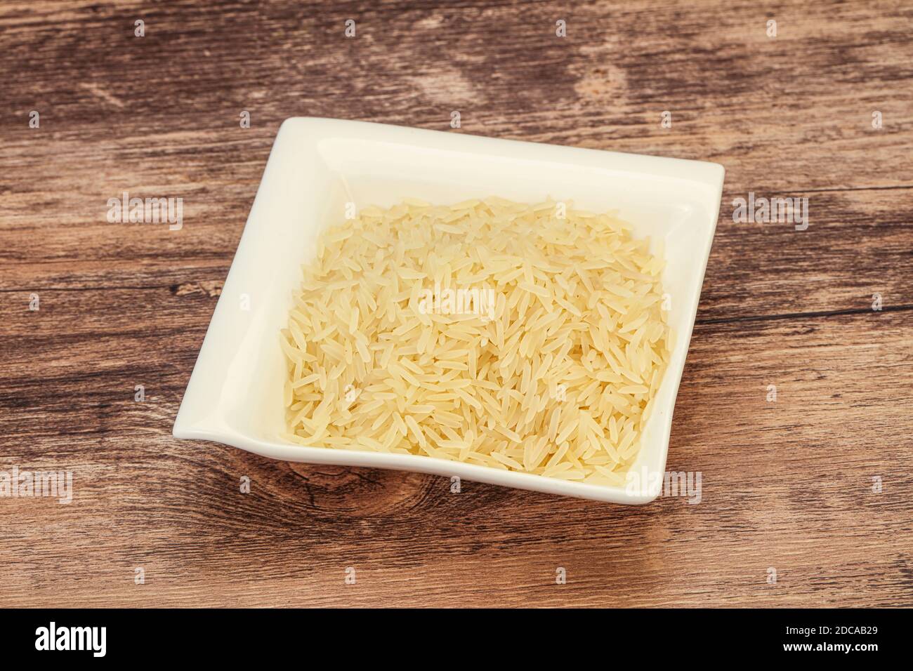 Raw Indian basmati rice in the bowl Stock Photo - Alamy
