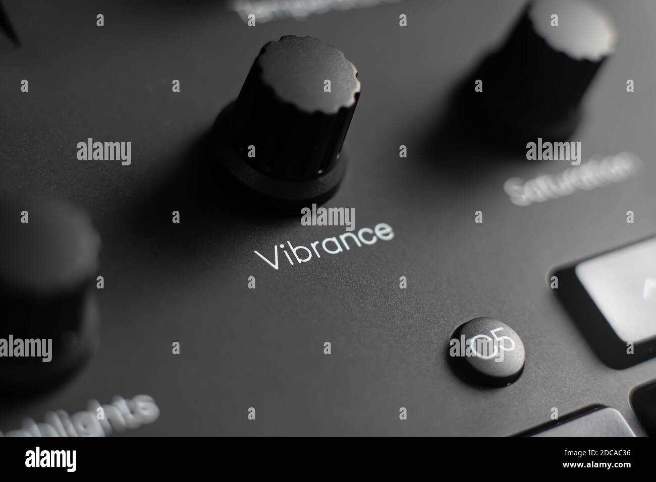 color correction control buttons on the panel close-up Stock Photo - Alamy