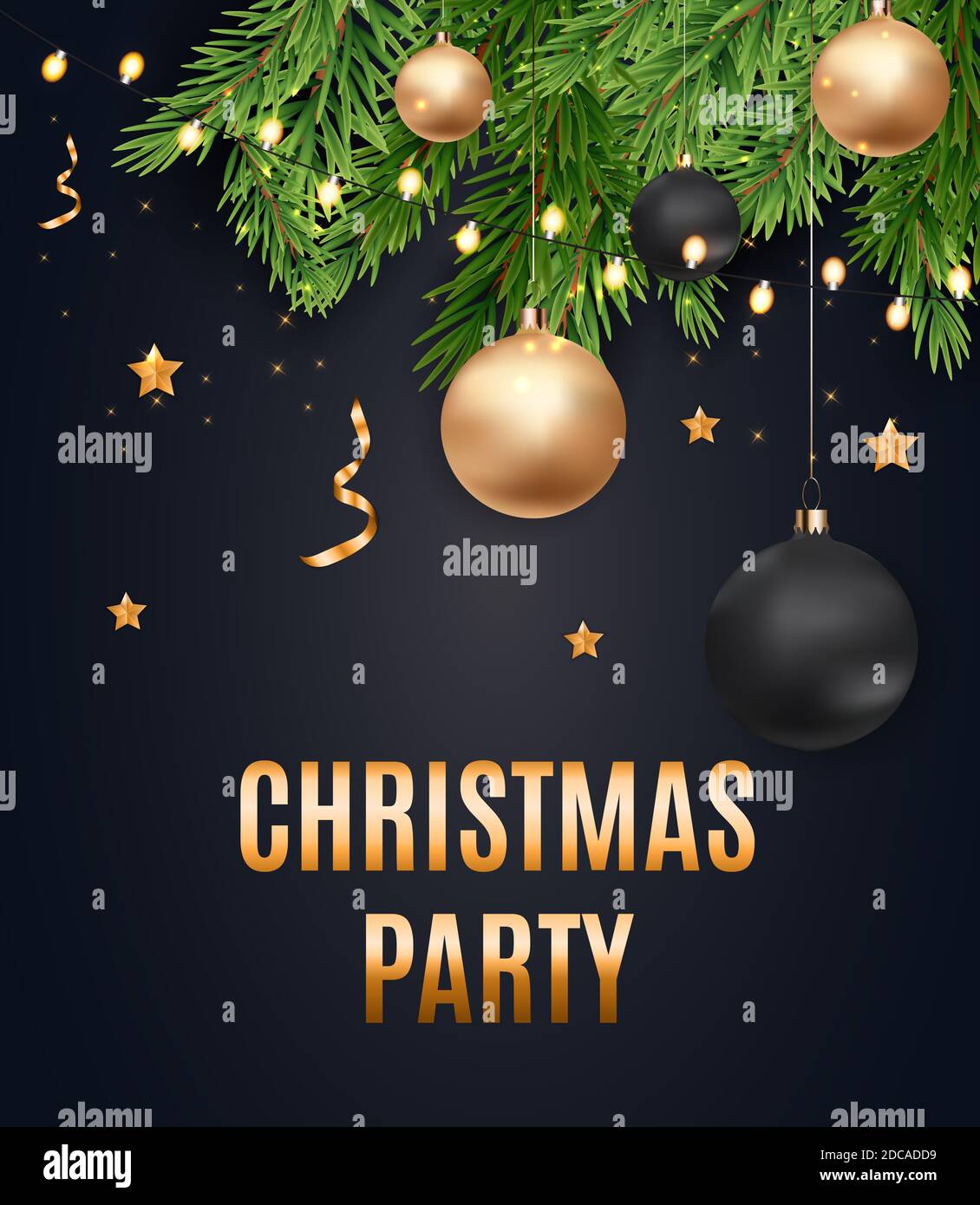 Christmas Party Background. Illustration Stock Photo - Alamy