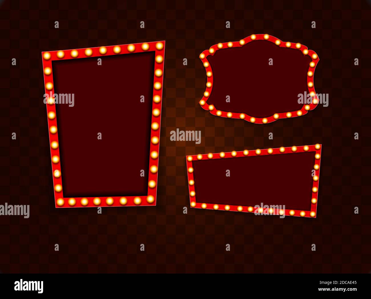 Retro marquee light frames hi-res stock photography and images - Alamy