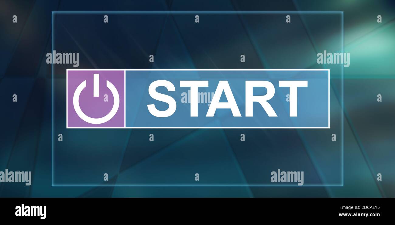 Illustration of a start concept Stock Photo - Alamy